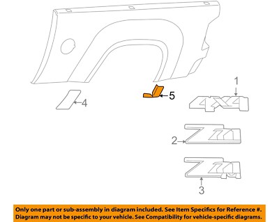 GM OEM 07-14 Sierra 1500 Pick Up Box Exterior Trim-Stone Guard 25783542 ...