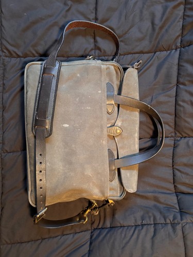 Filson Rugged Twill Padded Computer Bag | Brown | Made in USA | MSRP ...