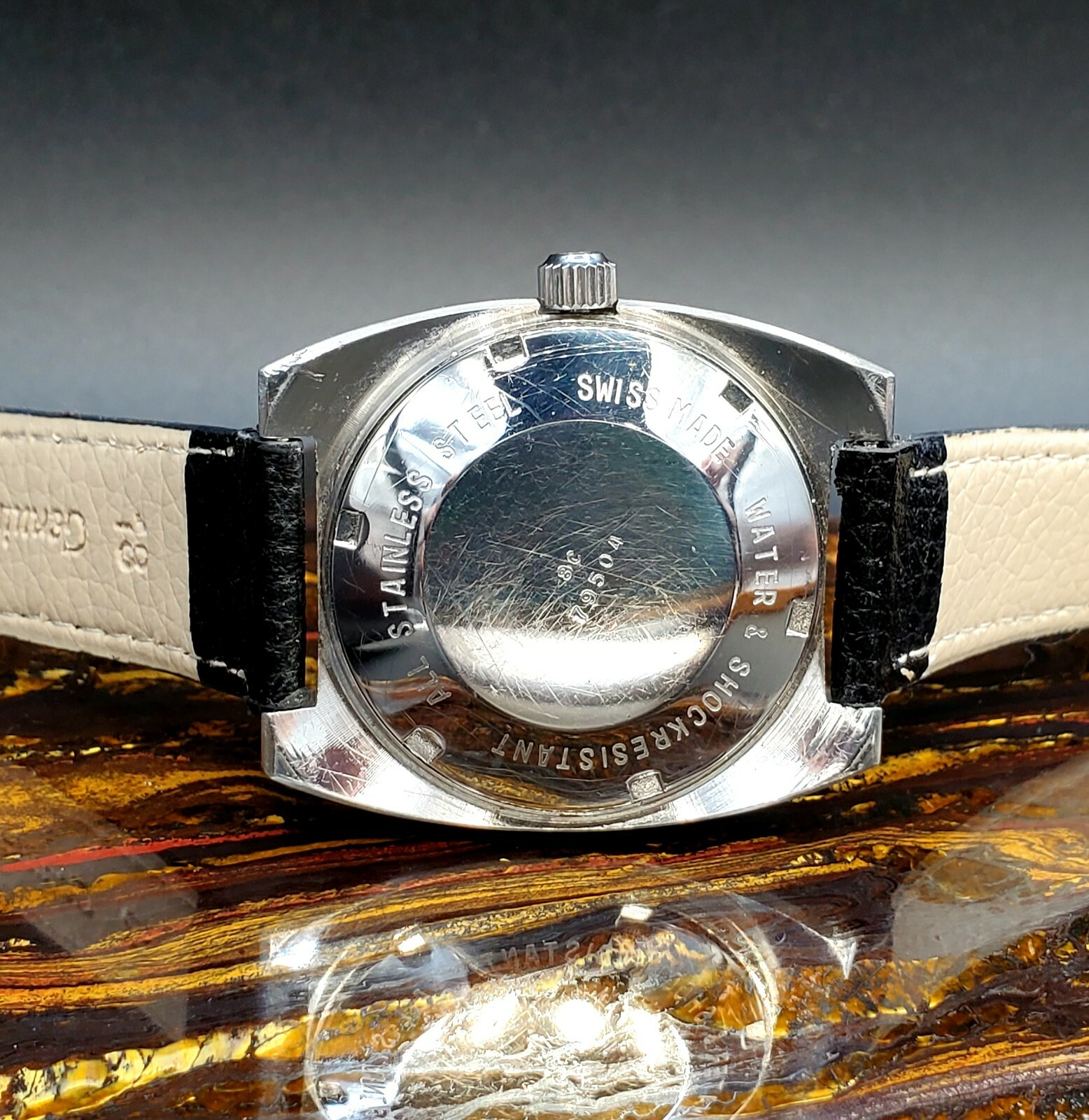 Vintage Croton 1878 Aquamatic Day Date Orange Dial Wrist Watch! Fully ...
