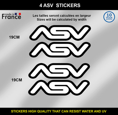4 ASV STICKERS WATERPROOF STICKERS VINYLE IMPERMÉABLE | eBay