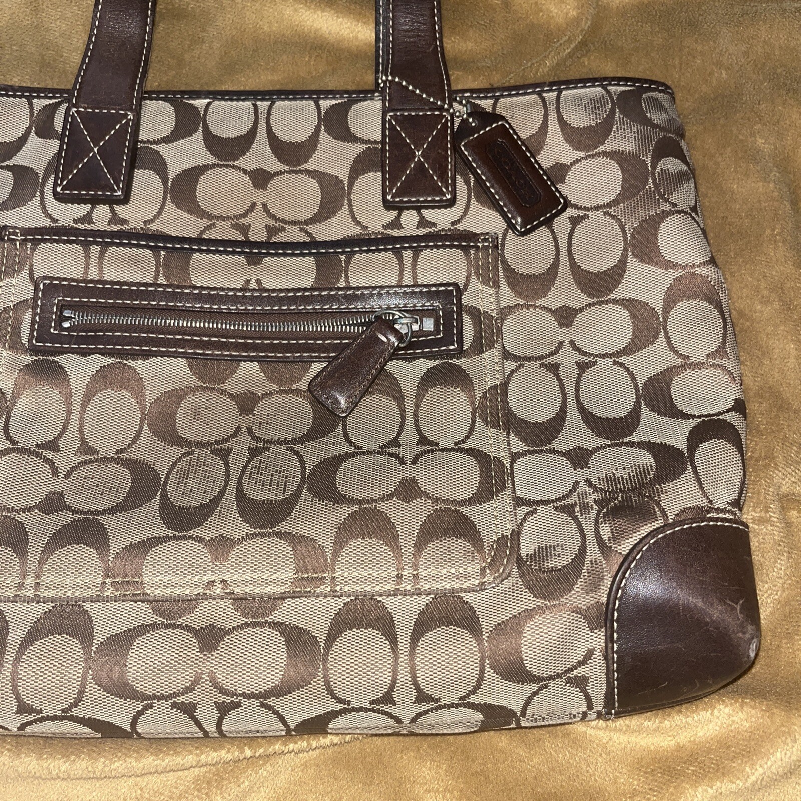 Vintage Coach Logo Signature Mini Satchel Black G2J-6082 Great ...