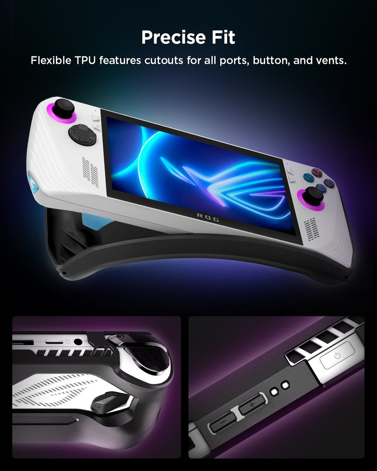 For ASUS ROG Ally 2023 RC71L | Spigen Rugged Armor Cover with Wrist ...