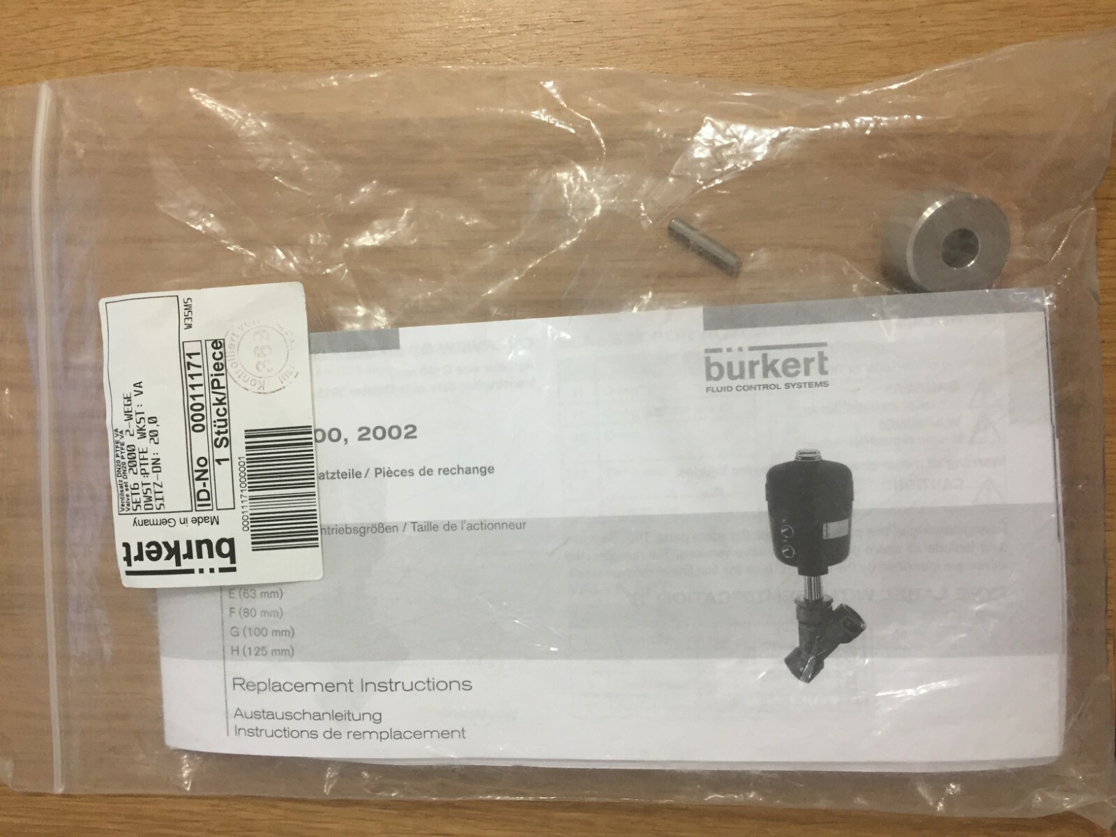 Burkert 2000 014464 DN20 Stainless Steel Kit 00011171 REPAIR KIT NEW | eBay