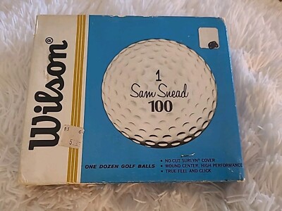 Wilson Sam Snead 100 Greenbrier Resort Hotel Pro Golf Ball Balls Pack ...