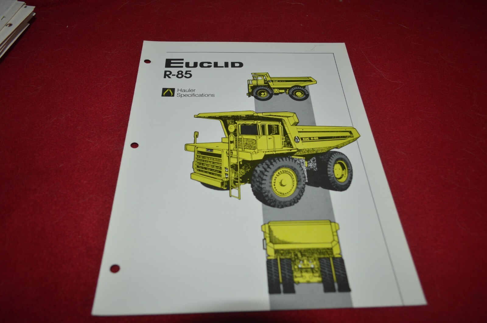 Euclid R-85 Rock Off Road Truck Dealer's Brochure DCPA11 ver5 | eBay