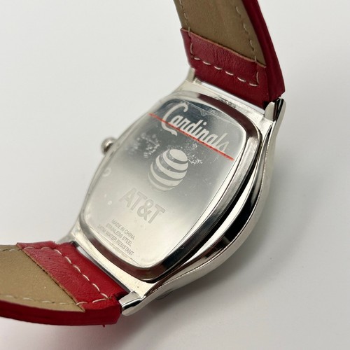 Dizzy Dean Cardinals Silver Tone Red Band Watch Working New Battery | eBay