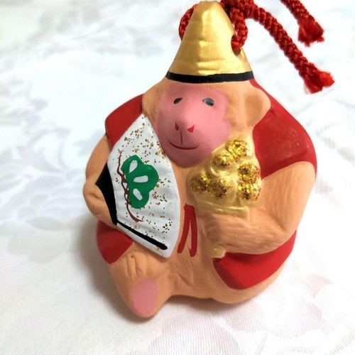 Ape Bell Statue Lucky Monkey Ornament 9cm Earth Finish Used | eBay