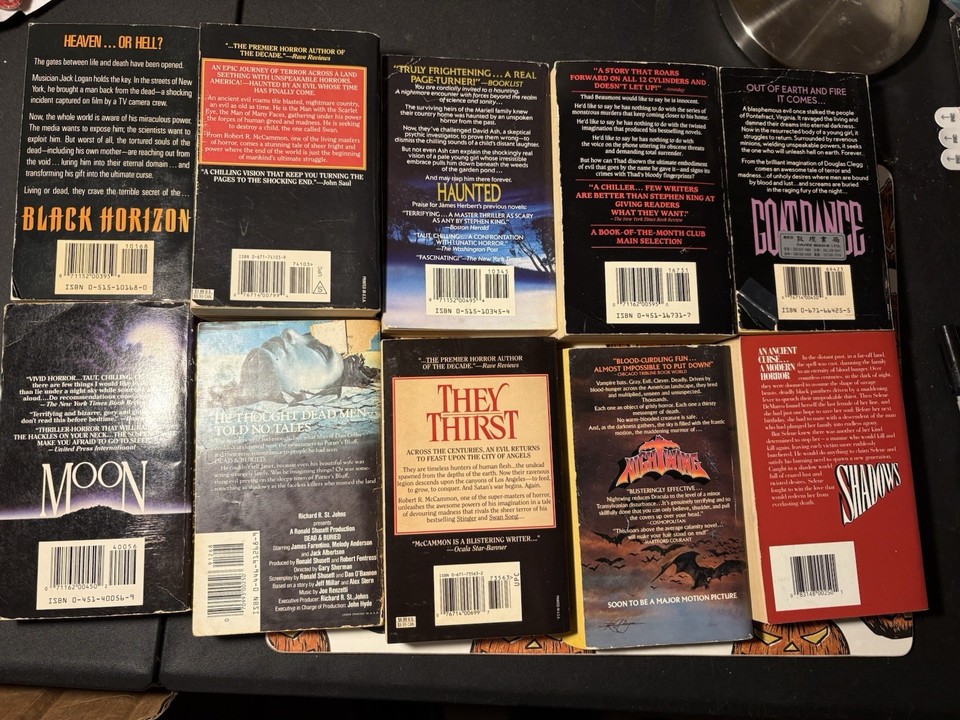 Rare! paperbacks from hell lot ~ 10 Books ~ Robert R. McCammon, They ...