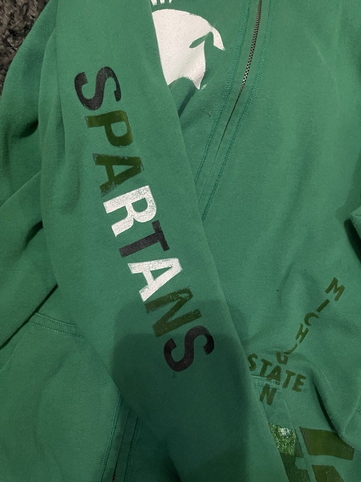 PINK Michigan State Zip Up Size S | eBay