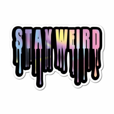 Colourful Stay Weird Sticker Decal Punk Trippy | eBay