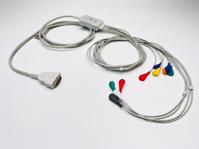 GE Marquette MAC 1600 MAC 2000 EKG Cable 10 Leads Snap AHA- Same Day ...