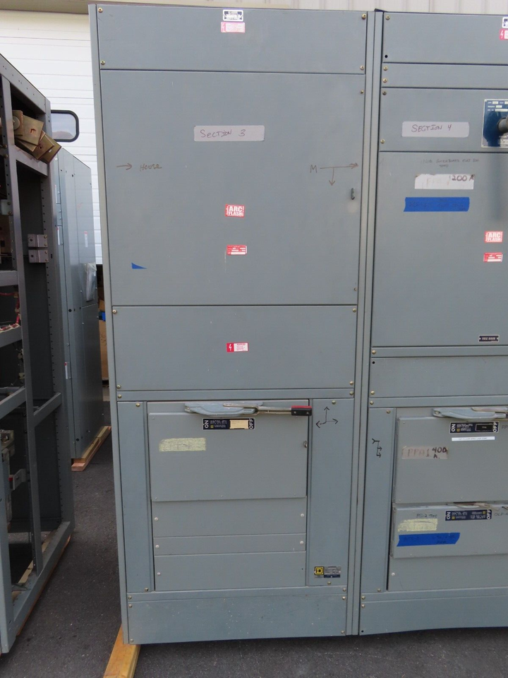 Square D POWER-STYLE Switchgear 2000A Switch, 277/480V, 3PH4W, CT ...