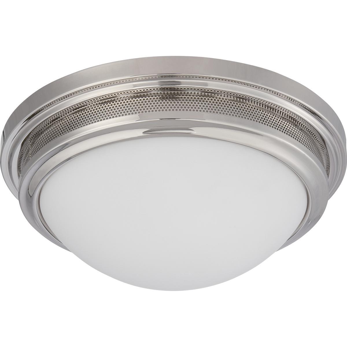 Nuvo Lighting 62/536 Corry LED 13 inch Polished Nickel Flush Mount ...