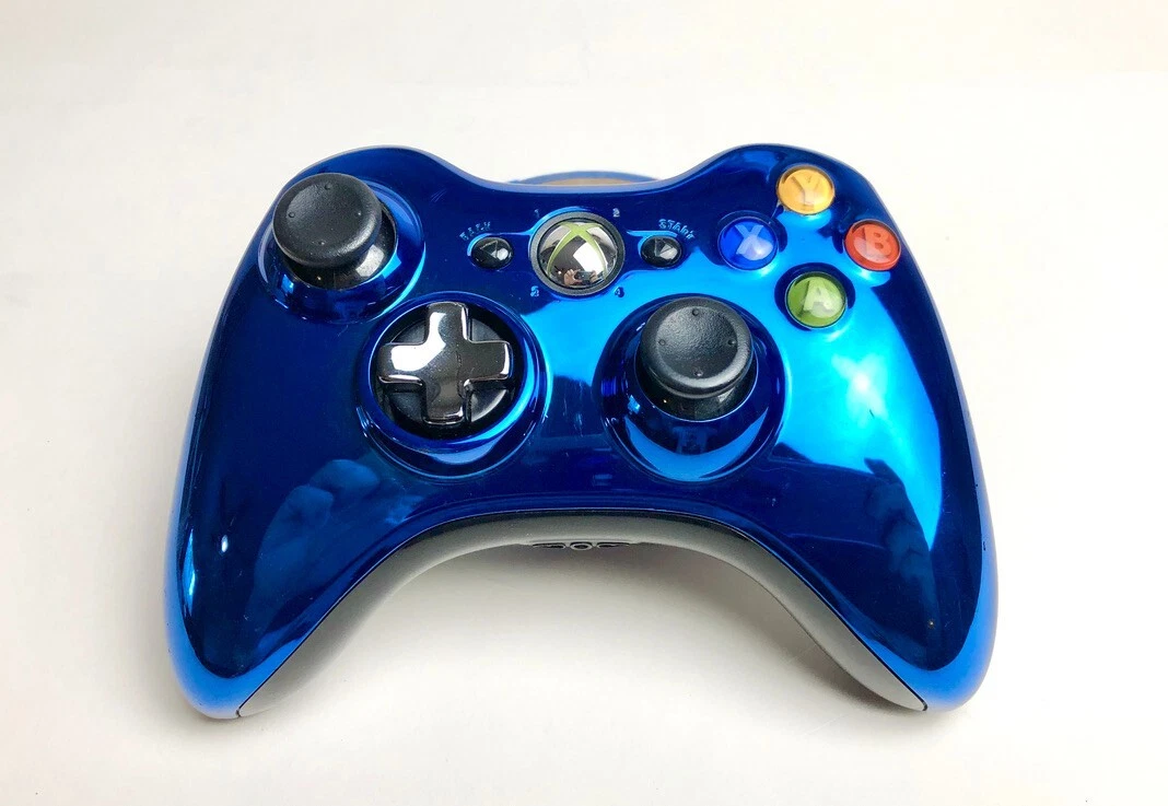 Blue Chrome Xbox 360 Controller