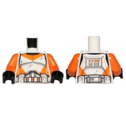 LEGO Star Wars 212th Clone Trooper Minifigure Torso Orange | eBay