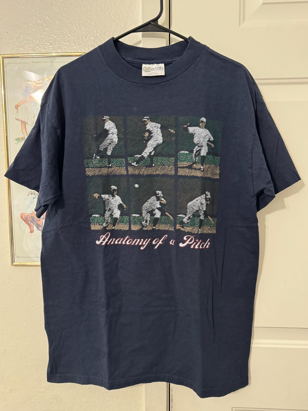 Vintage Single Stitch Baseball Anatomy of a Pitch T S… - Gem