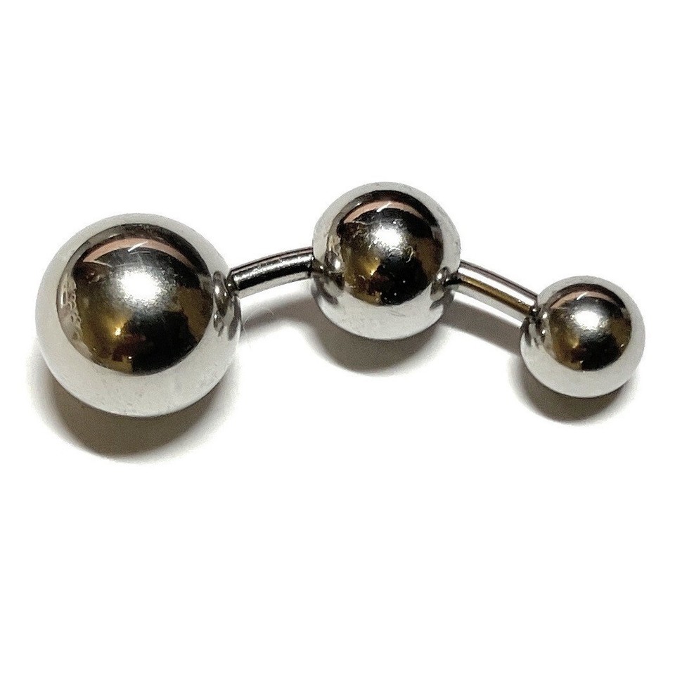 ENJOY the SLIDER 8mm BALL 14g Surgical Steel VCH Barbell with 6 & 10mm Balls. | eBay