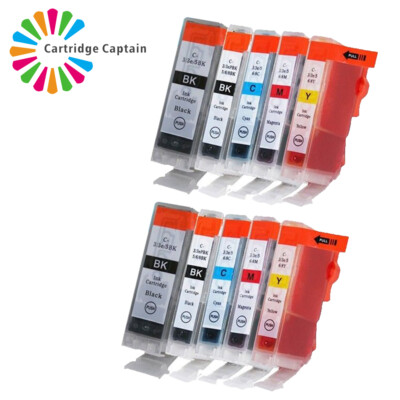 10 ink Cartridge for CANON PIXMA IP4000 IP4000R IP5000 MP760 MP750 ...