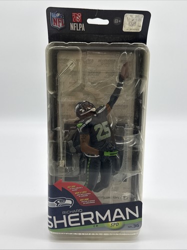 SEATTLE SEAHAWKS RICHARD SHERMAN #25 NFL SERIES 36 ACTION FIGURES ...