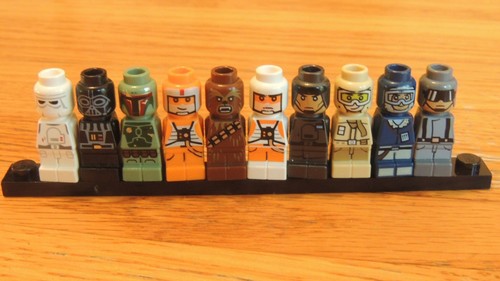 Lot of 10 Complete Set Lego Star Wars Micro Mini Figures w Display ...