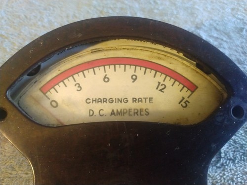 VTG Sun Electric DC Amps Ammeter - Broken Panel Guard | eBay