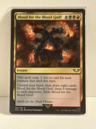 Blood for the Blood God! MTG Magic the Gathering Card NM Near Mint ...