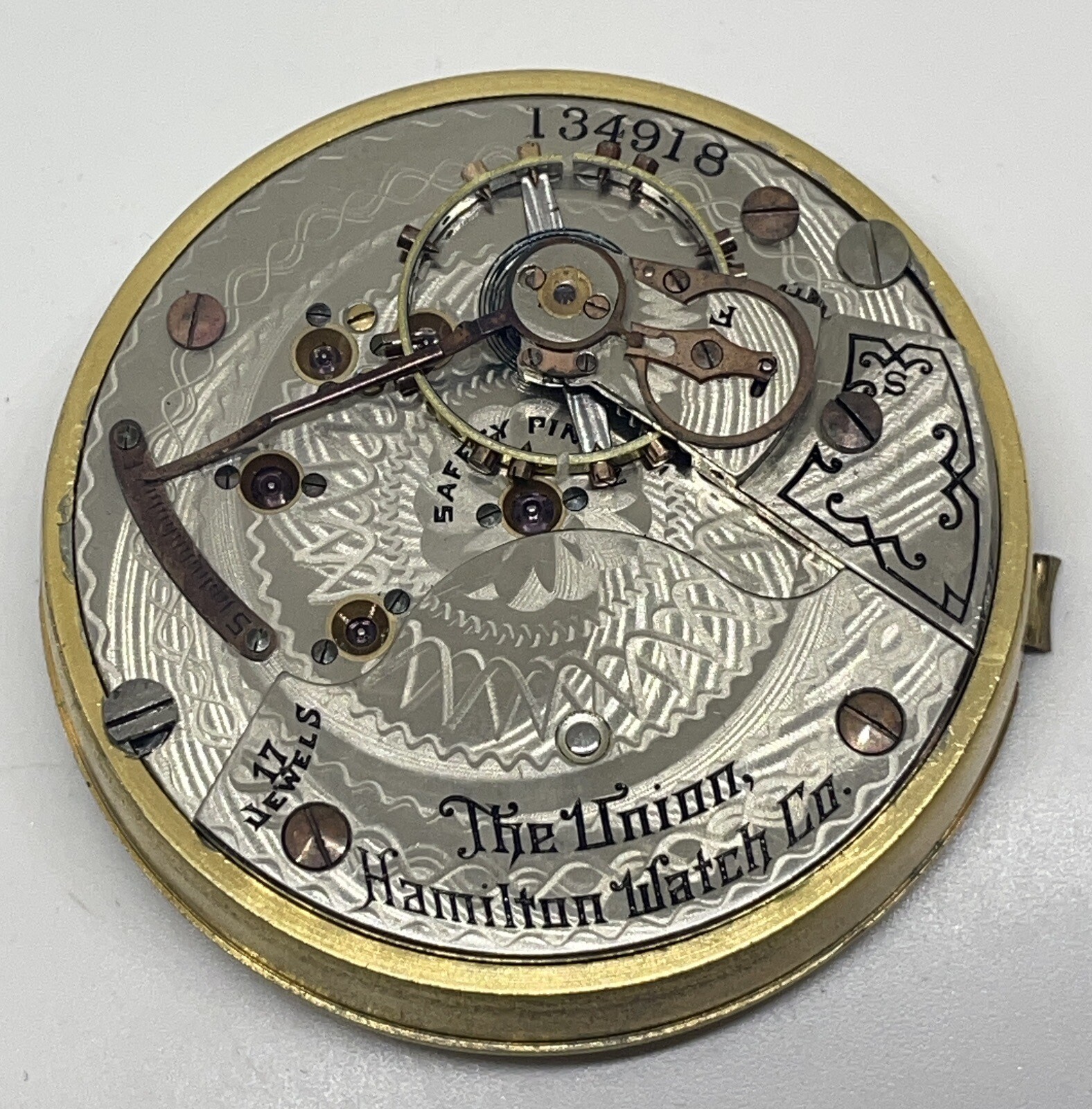 HAMILTON POCKET WATCH MOVEMENT 17 Jewels 1901 18s Runs | eBay
