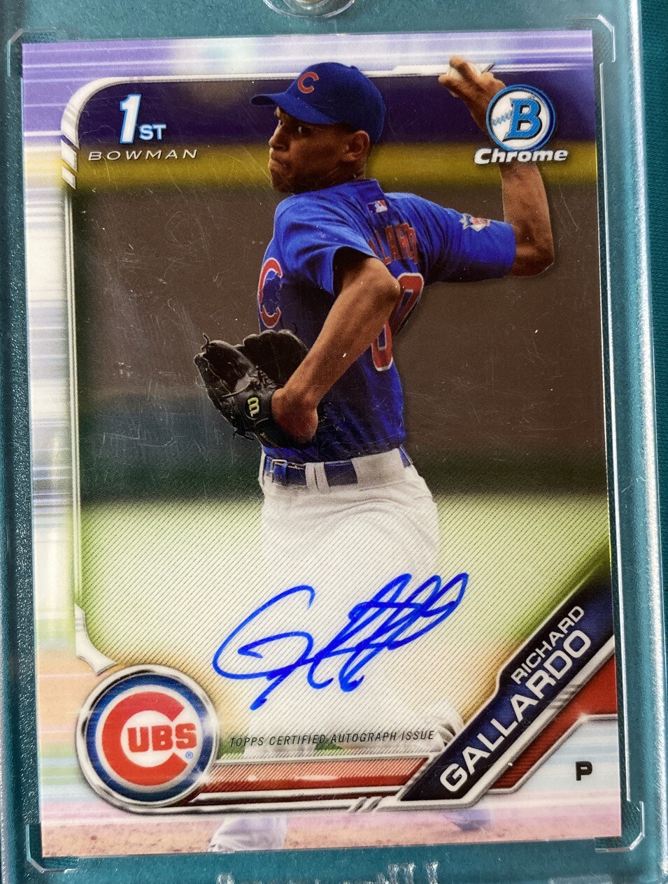 2019 Bowman Chrome #CPA-RG Richard Gallardo Auto - 1st BOWMAN - Chicago ...