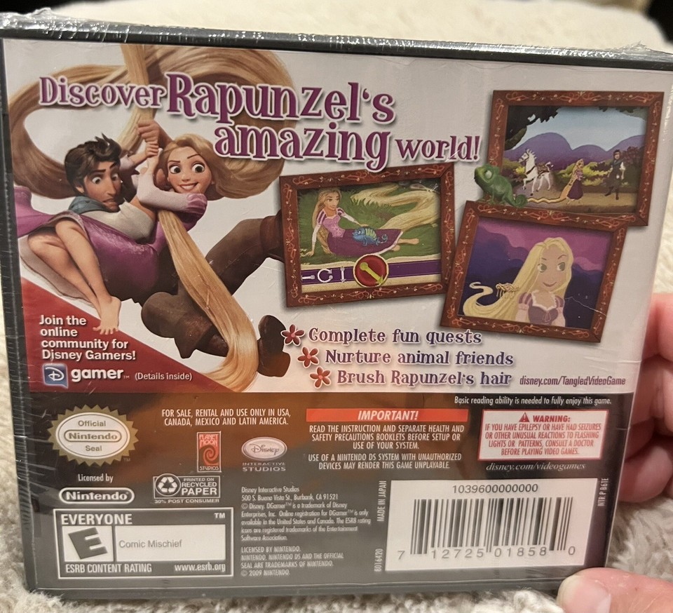 Disney 2009 Tangled Game Nintendo DS WiFi Connection For Gamers Never ...