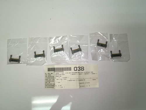 6 NEW Airborn M55302/55-A20M Mil-Spec Connectors w/20 Gold Pins Female ...