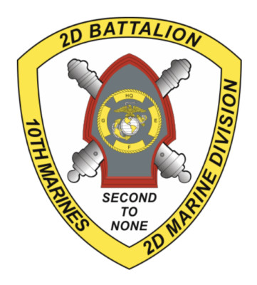 4" us marine corps 2nd battalion 10th marines 2nd division bumper ...