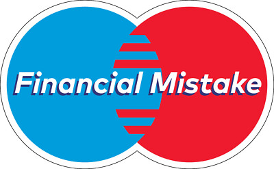 Financial Mistake Sticker Maestro. 126 x 78mm. Funny Novelty sticker ...