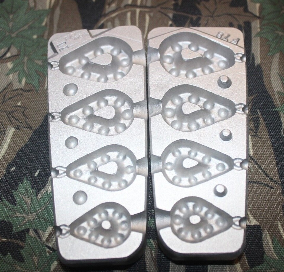 Grip Fishing Moulds Pear Bomb lead weight mould carp ledgering Cheap ...