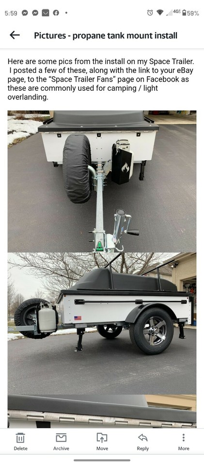 11 Lb Propane Tank Cylinder Mount for Camping, Overlanding, Off Road ...