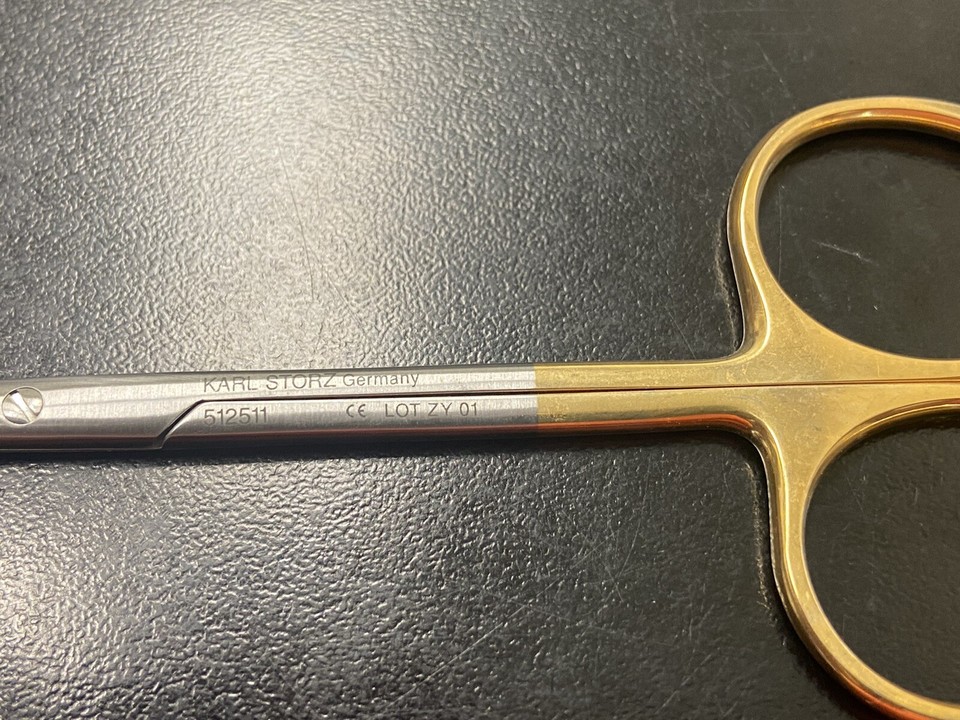Karl Storz 512511 Curved Scissors Tungsten Carbide Inserts Blunt | eBay