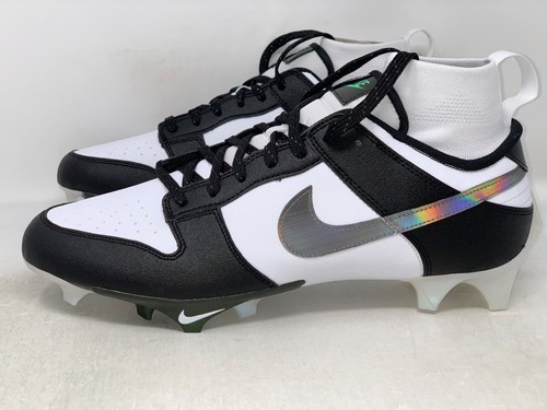 Nike Dunk Low Vapor Edge Panda Black Football Cleat, Size 16 BNIB ...