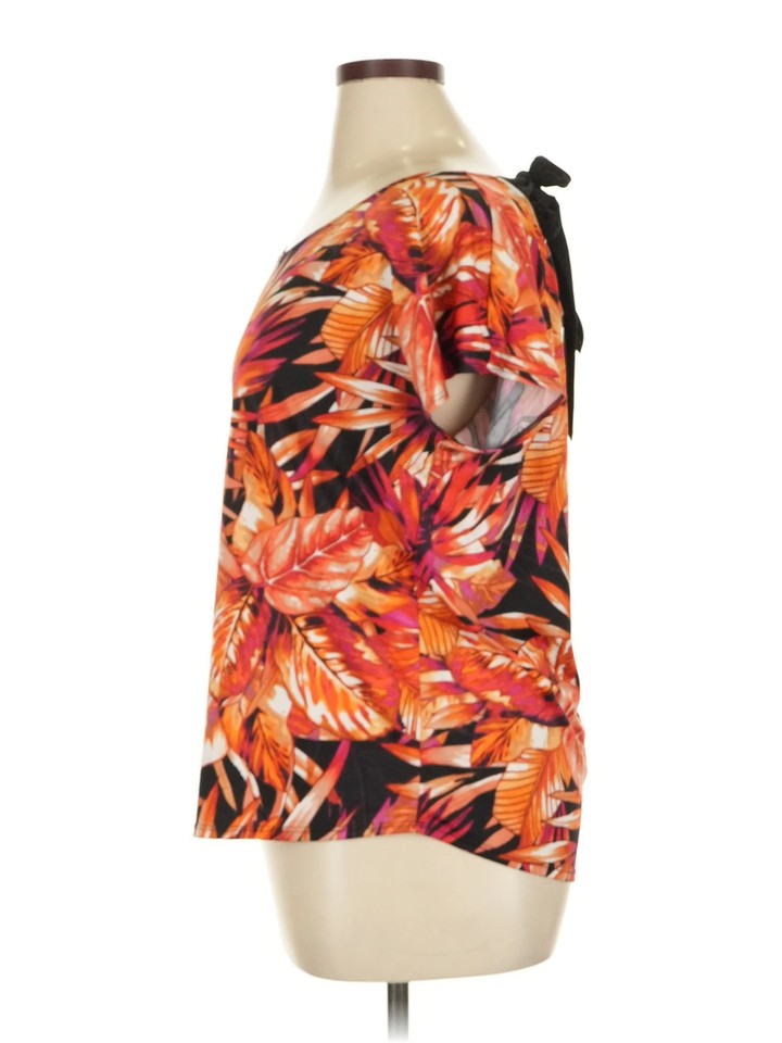 Notations Women Orange Short Sleeve Blouse XL | eBay