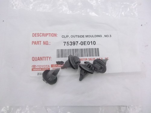 4 Pack OEM Toyota Outside Mounting Clips 75397-0E010 For 2011-2013 ...