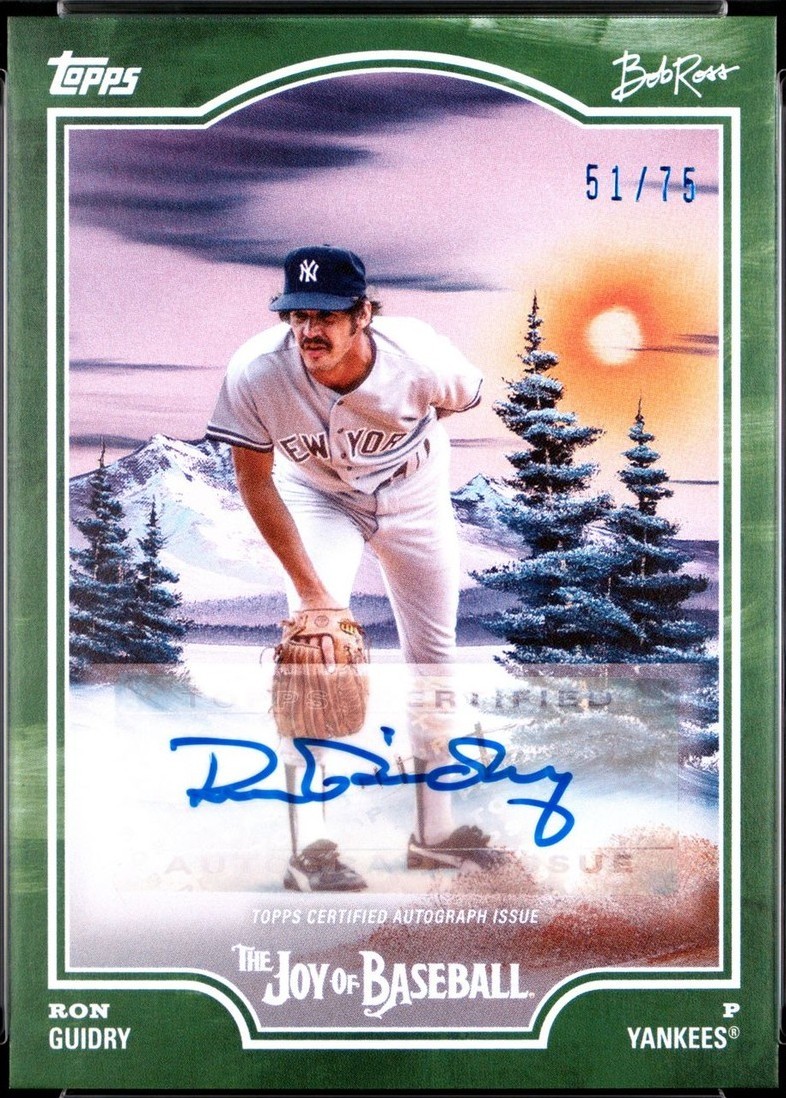 2025 Topps X Bob Ross the Joy of Baseball - Ron Guidry #72G Sap Green ...