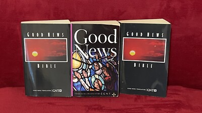3 Good News Bibles, Good News Translations (GNT) (NY, USA, Paperback ...