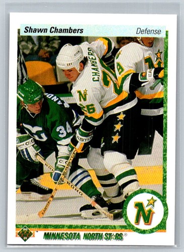 1990-91 Upper Deck #106 Shawn Chambers Minnesota North Stars Hockey ...
