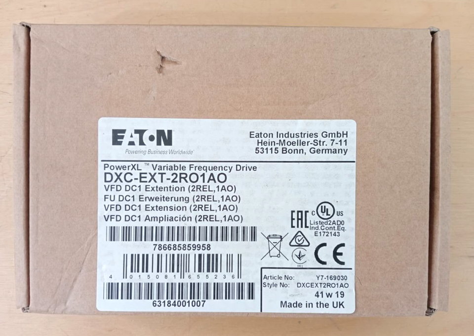 EATON DXC-EXT-2RO1AO Extention - VFD IP00 MODULE | eBay