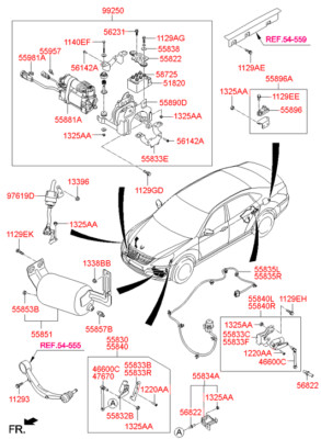 Genuine Height Sensor 558323M000 for Hyundai Equus Genesis ⭐Low Price⭐ ...