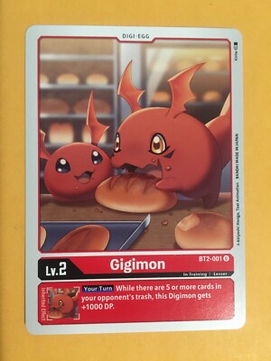 Gigimon BT2-001 U Digimon CCG | Release Special Booster Near Mint English | eBay