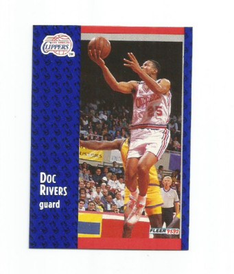 DOC RIVERS (Los Angeles Clippers) 1991-92 FLEER BASKETBALL CARD #298 | eBay
