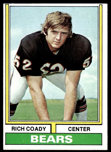 Rich Coady 1974 Topps #18 Chicago Bears Football Card | eBay