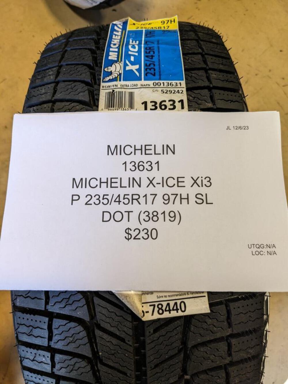MICHELIN MICHELIN X-ICE Xi3 P 235 45 17 97H SL TIRE 13631 BQ4 | eBay