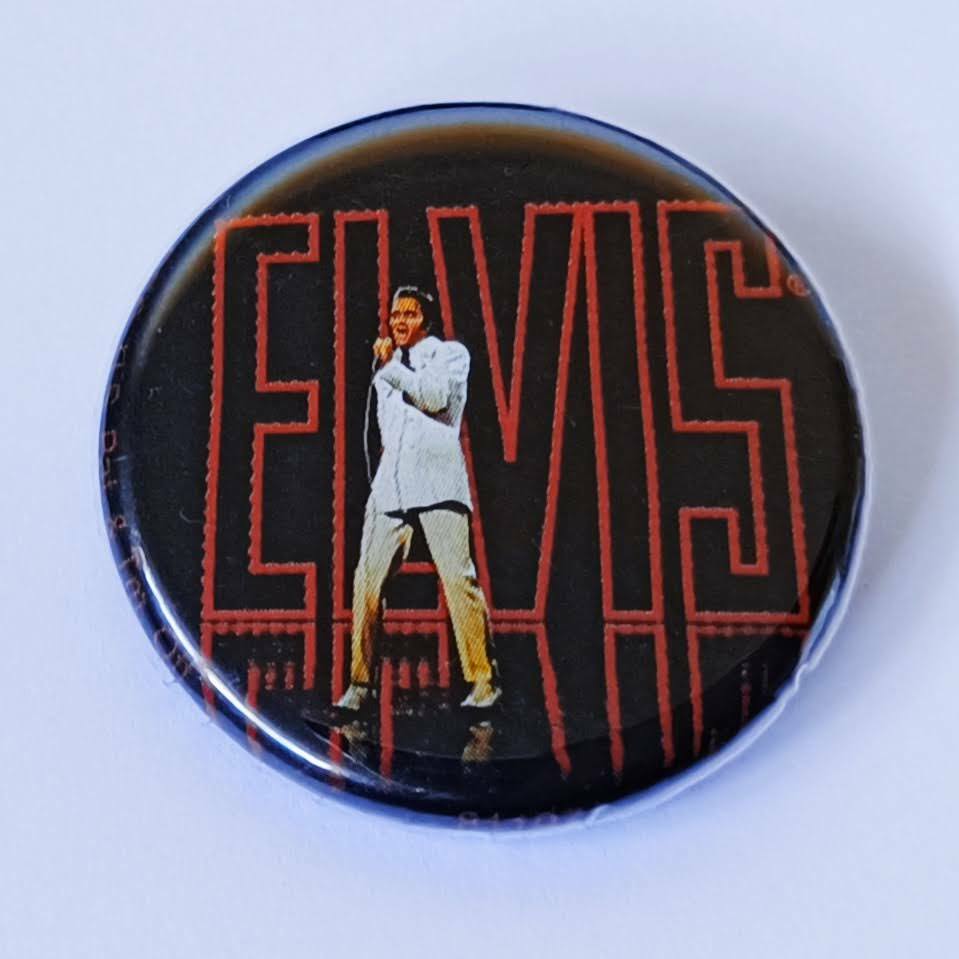 Official Licensed Elvis Presley Enterprises Button Badges 3.2cm USA ...