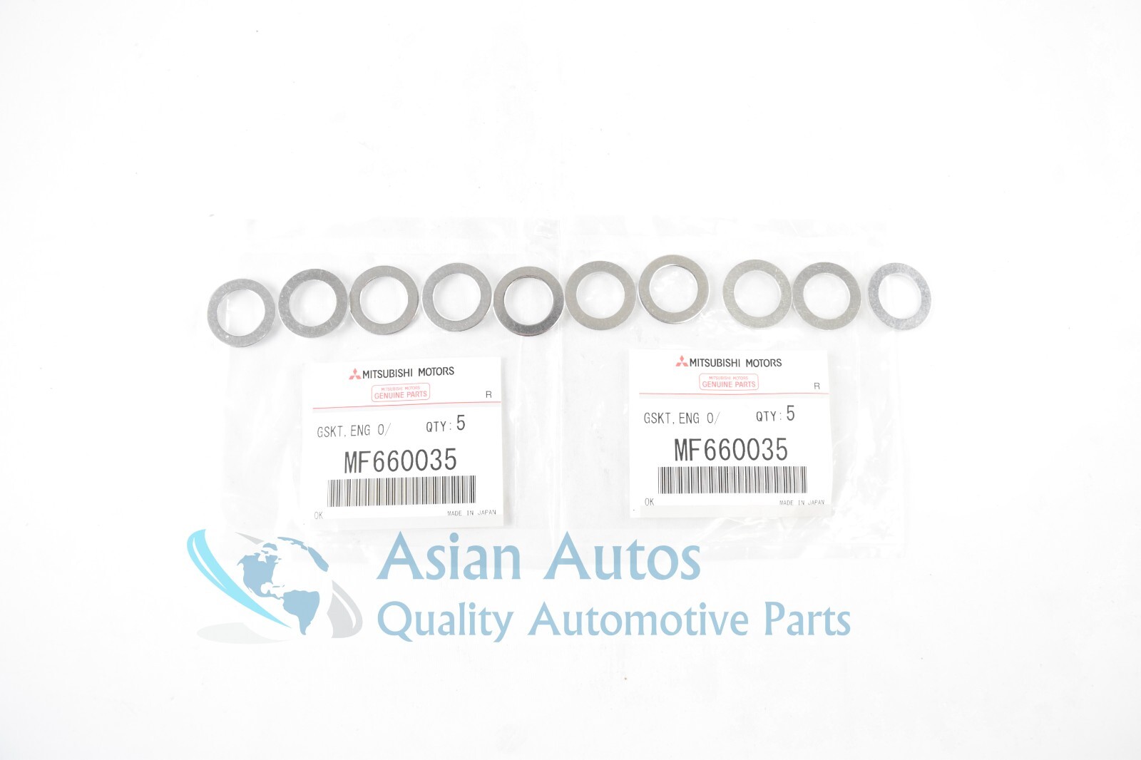 Genuine Mitsubishi Aluminum Oil Drain Plug Gasket MF660035/9410914000 ...