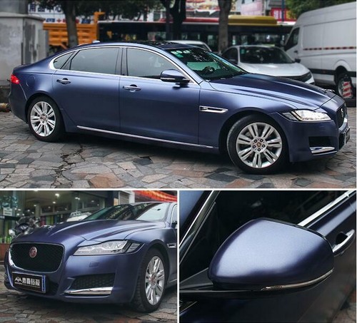 Full Roll 65FT x 5FT Matte Metal Satin Pearl Storm Blue Vinyl Car Wrap ...